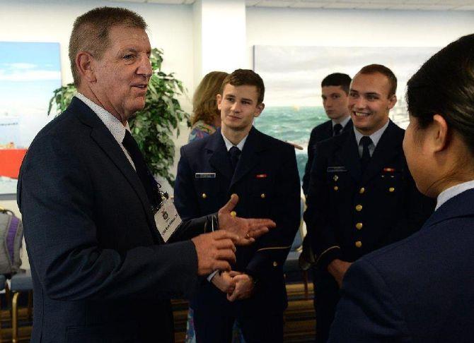 Retired Coast Guard lieutenant commander honored for 1986 Veterans Day ...