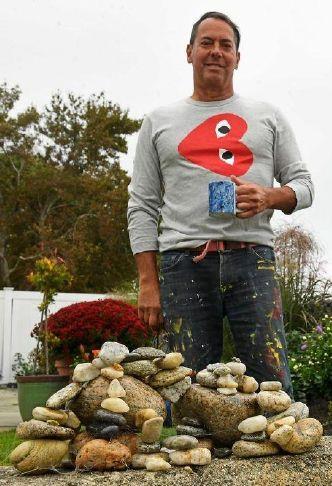 Artist David J. Marchi's fanciful stone formations are attracting ...