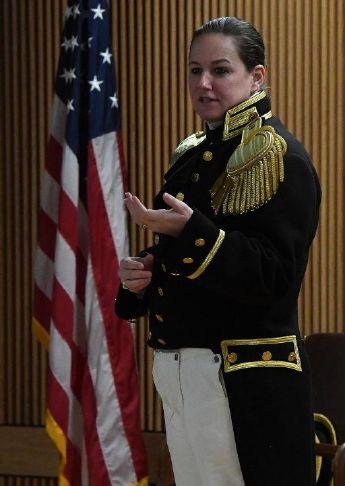 First woman commander of the USS Constitution visits sub base | The Day