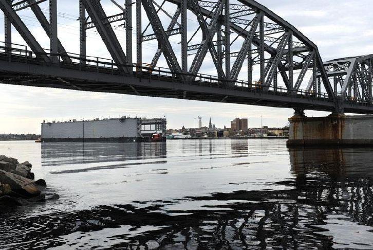 Updated: Floating dry dock returns to Navy sub base | The Day