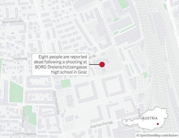 School shooting in the Austrian city of Graz leaves at least 10 people ...