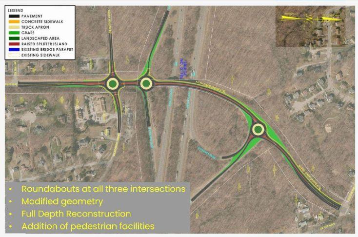 Roundabouts proposed for Exit 89 interchange of I-95 in Groton | The Day